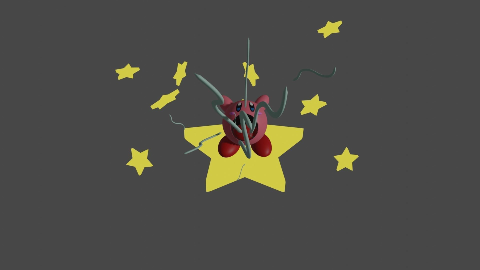 3D model Kirby Inhale VR / AR / low-poly | CGTrader