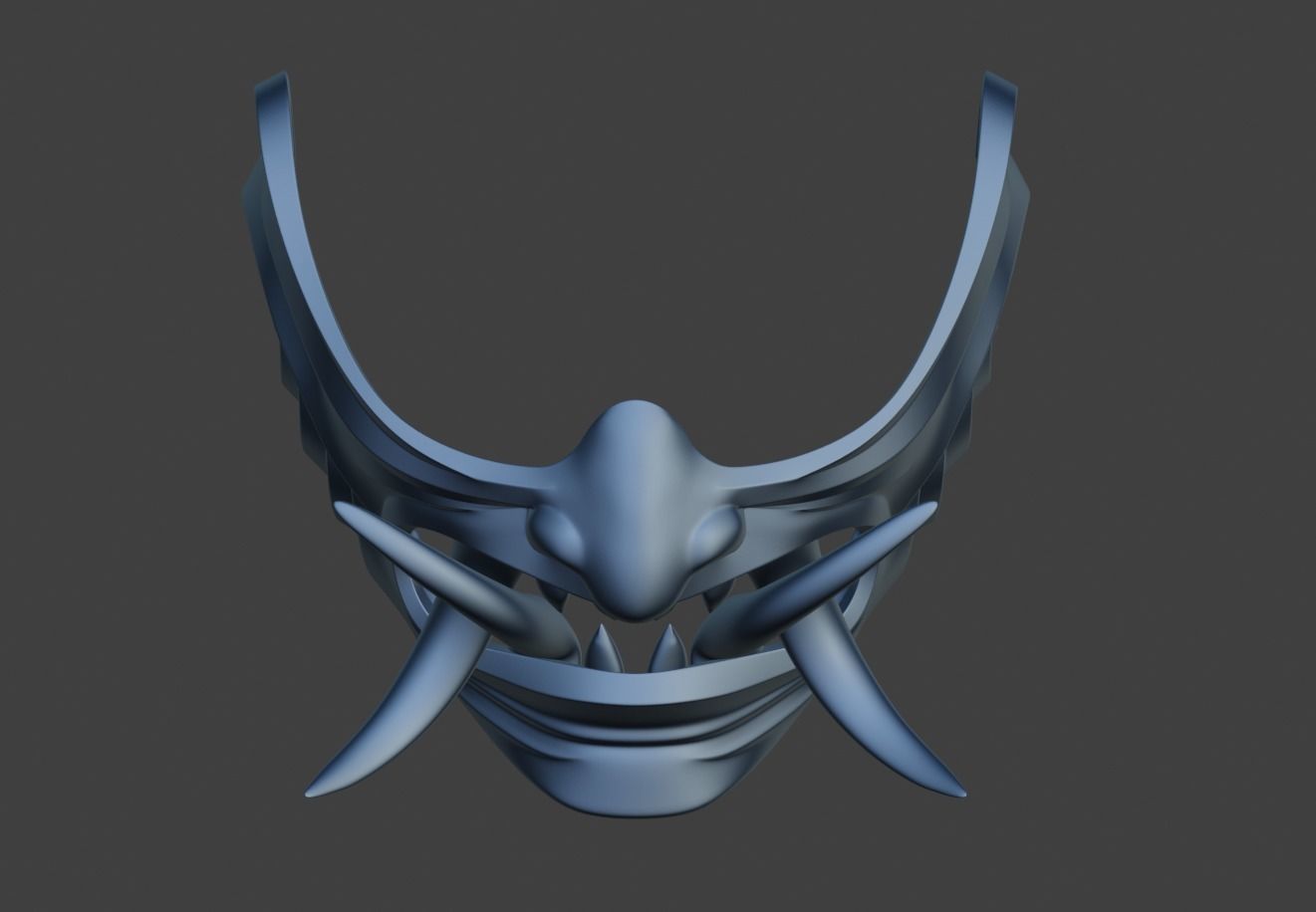 Elemental Demon Samurai Oni mask for face 3D model 3D printable | CGTrader