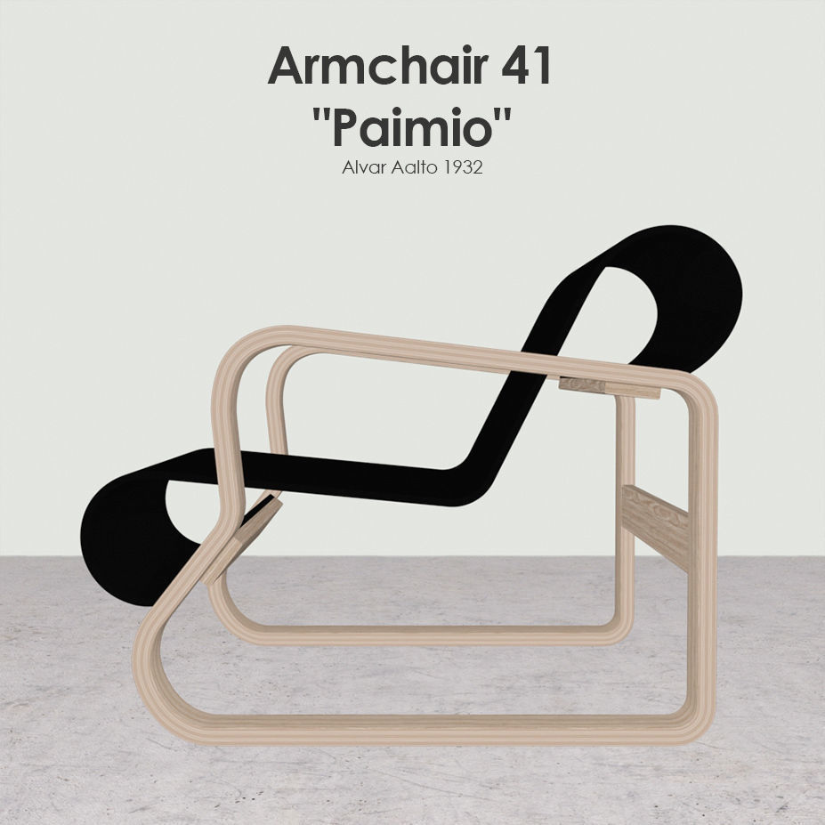 Paimio Armchair 3D model | CGTrader