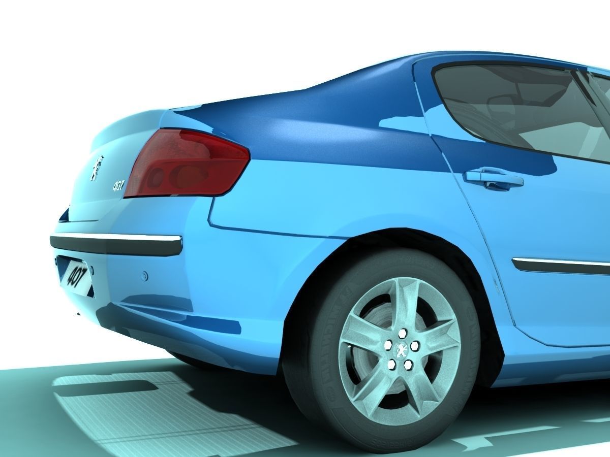 3D model Peugeot 407 VR / AR / low-poly | CGTrader