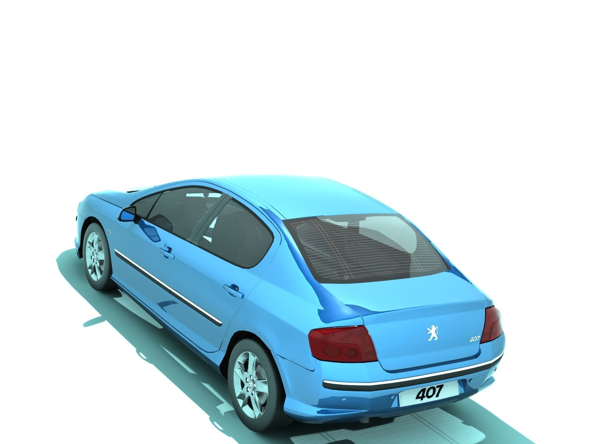 3D model Peugeot 407 VR / AR / low-poly | CGTrader