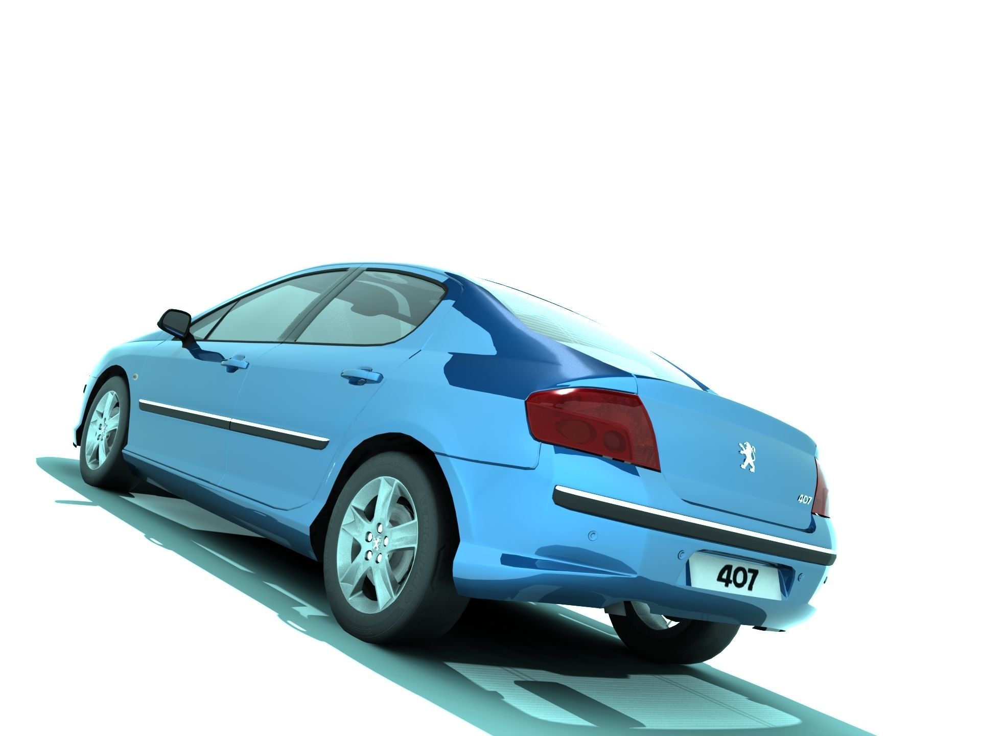 3D model Peugeot 407 VR / AR / low-poly | CGTrader