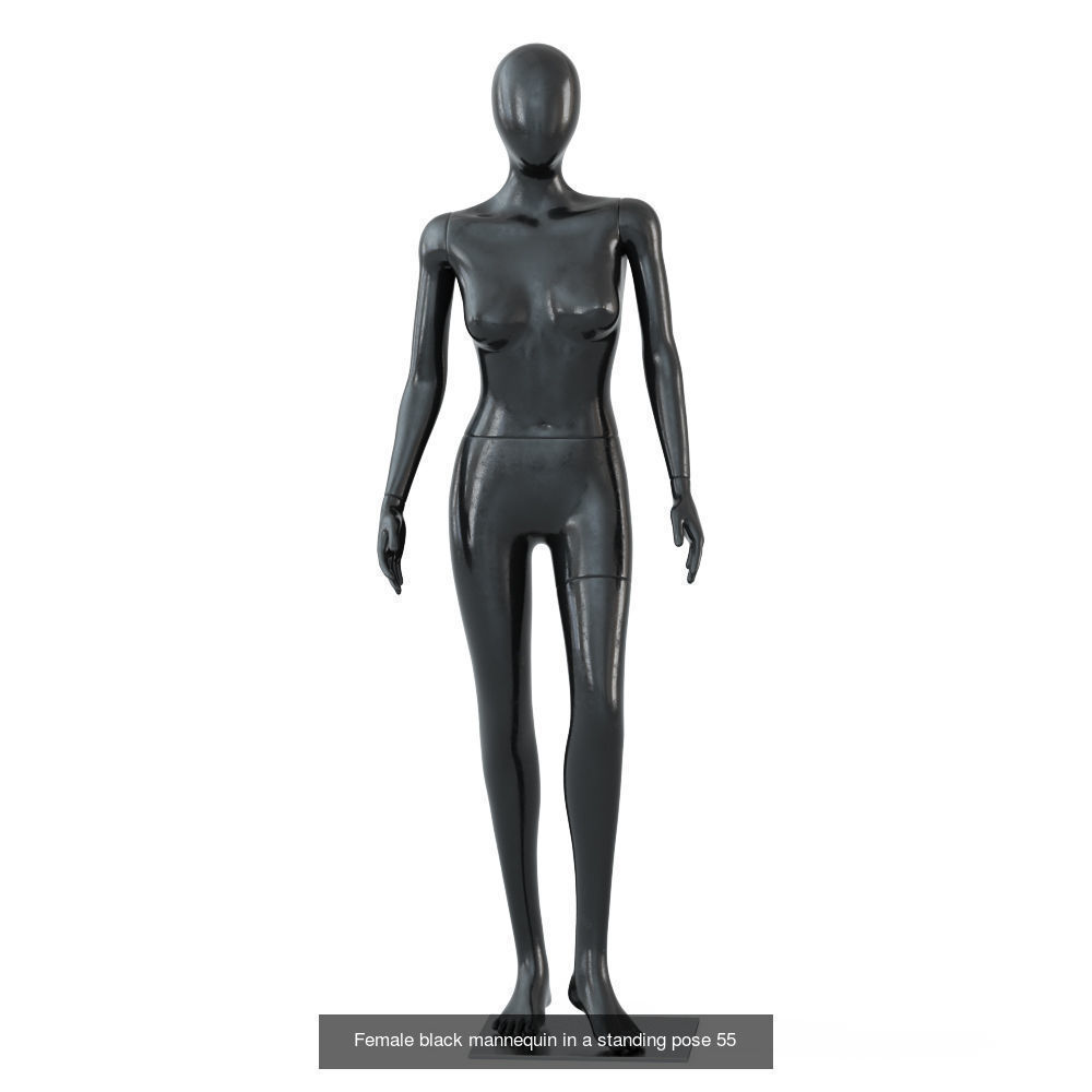 Collection of female mannequins in various poses | CGTrader