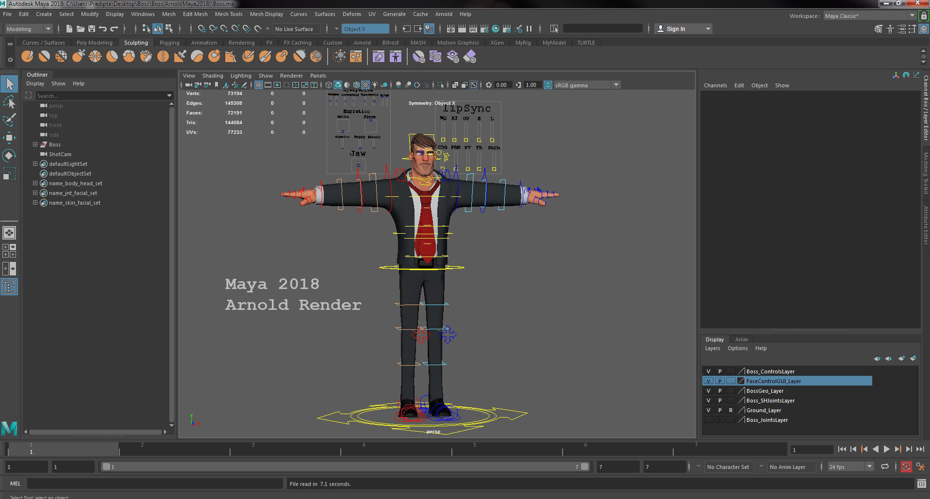 3D model Boss Rig Outfit 2 VR / AR / low-poly | CGTrader