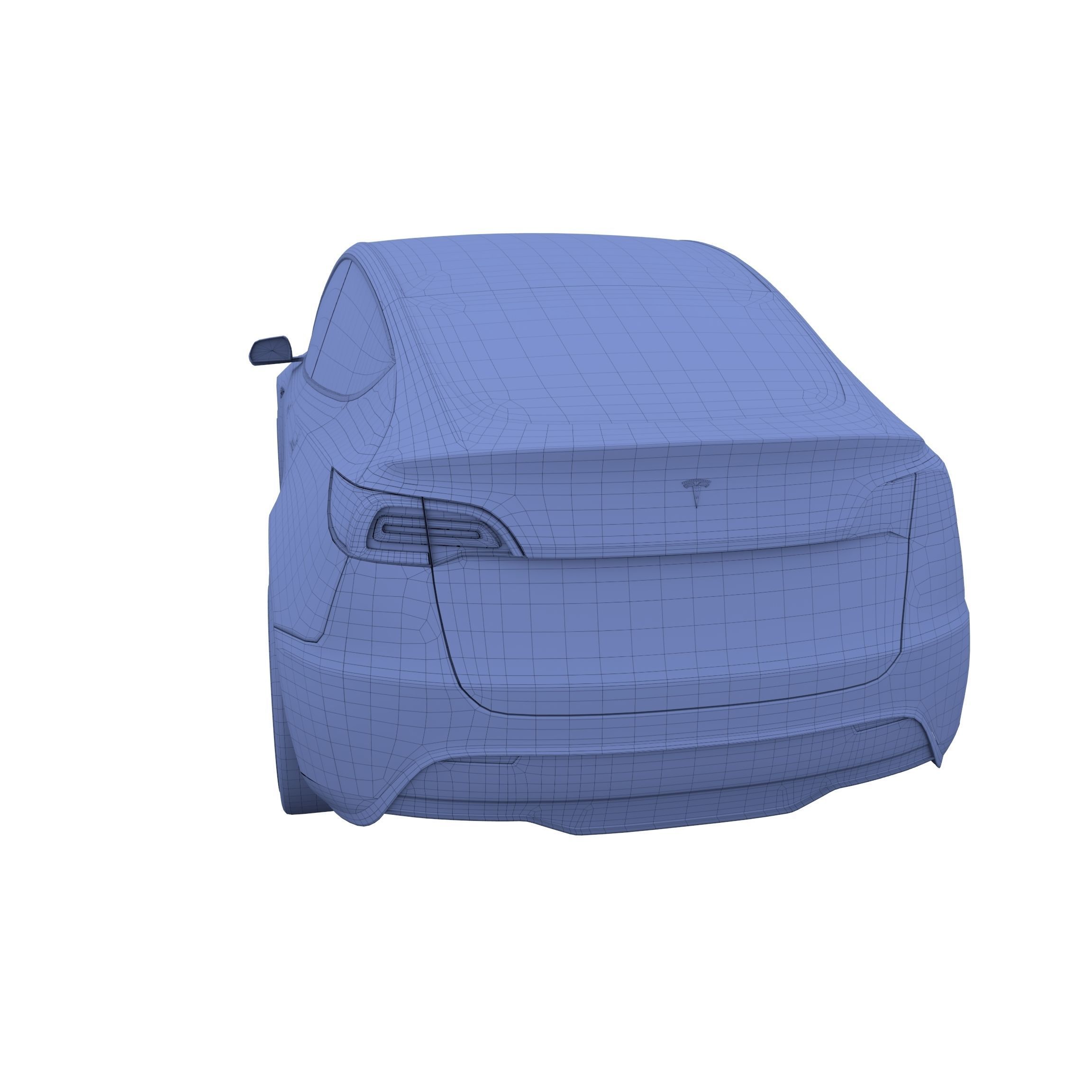Tesla Model Y Blue 3D model | CGTrader