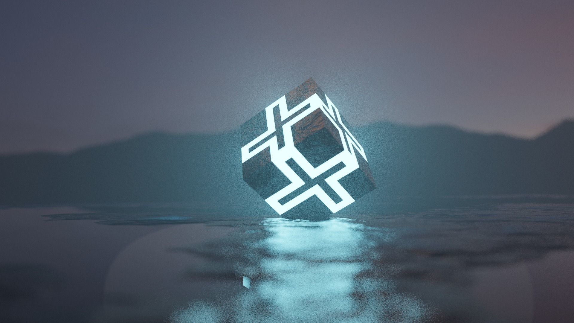 cube in water free 3D model rigged | CGTrader