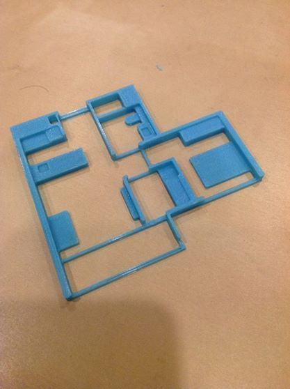 Mini floor plan free 3D model 3D printable | CGTrader