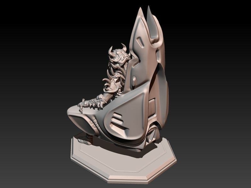 Darth Krayt on Throne 3D model 3D printable | CGTrader