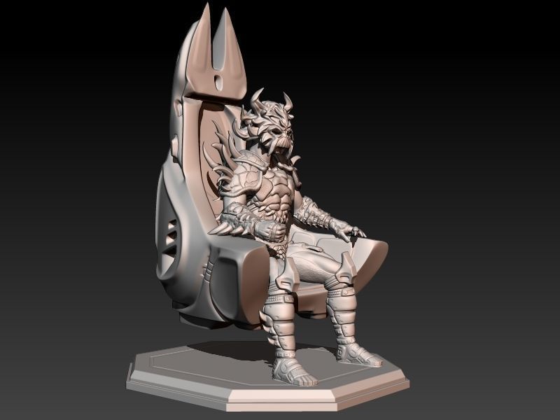 Darth Krayt on Throne 3D model 3D printable | CGTrader