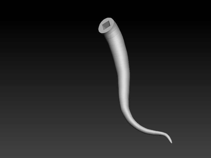 Oola slave crouching 3D model 3D printable | CGTrader