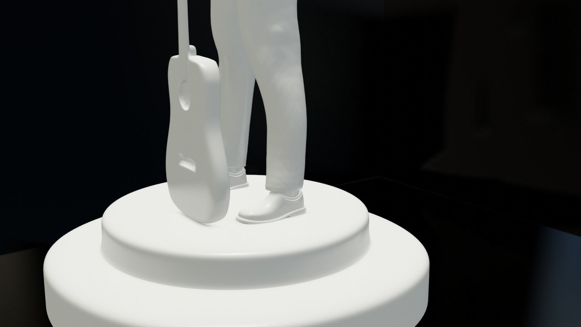 singer with guitar 3D model 3D printable | CGTrader