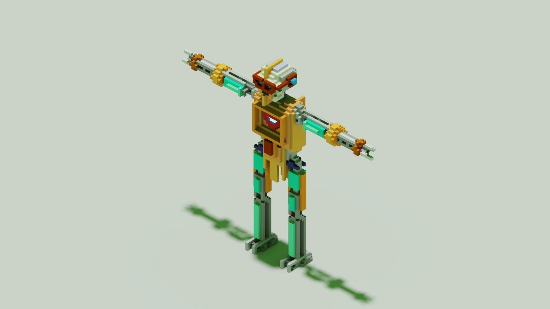 3D model Robot Voxel Model 3D VR / AR / low-poly | CGTrader