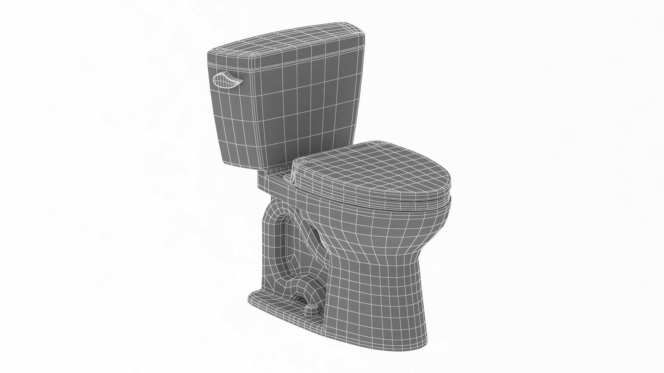 TOTO Drake Two-Piece Toilet 3D model | CGTrader