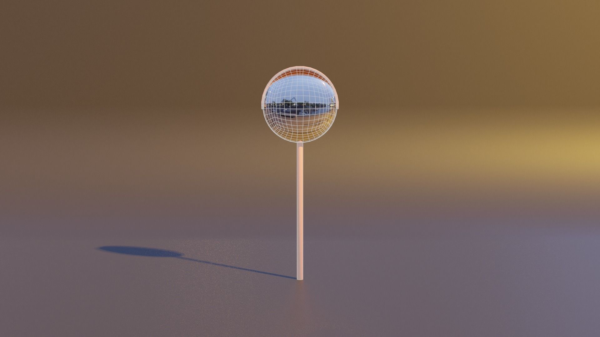 3D model Street Mirror VR / AR / low-poly | CGTrader