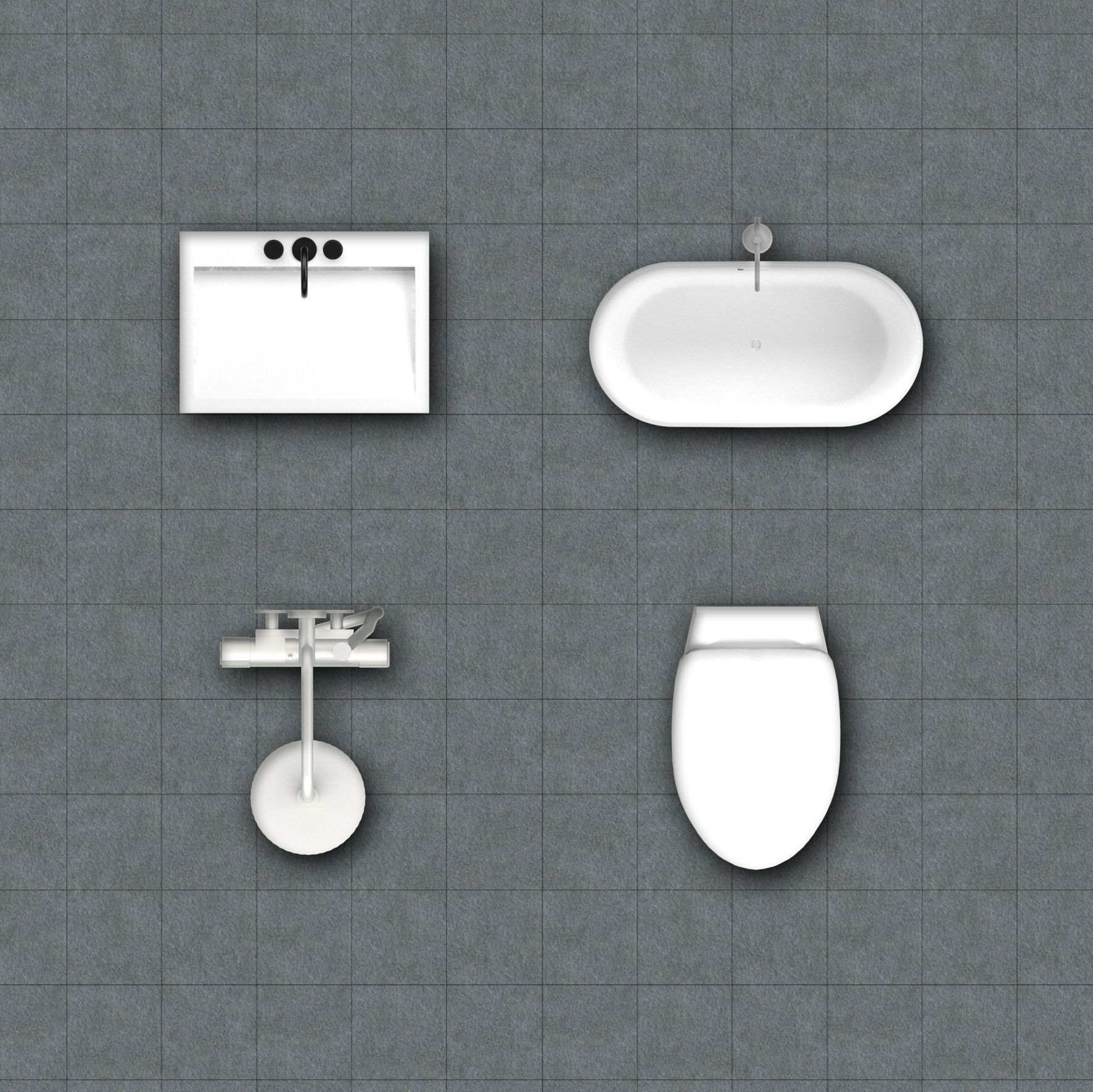 2d Toilet Floorplan Topview Psd 3d Model Render Free 3d Model Cgtrader