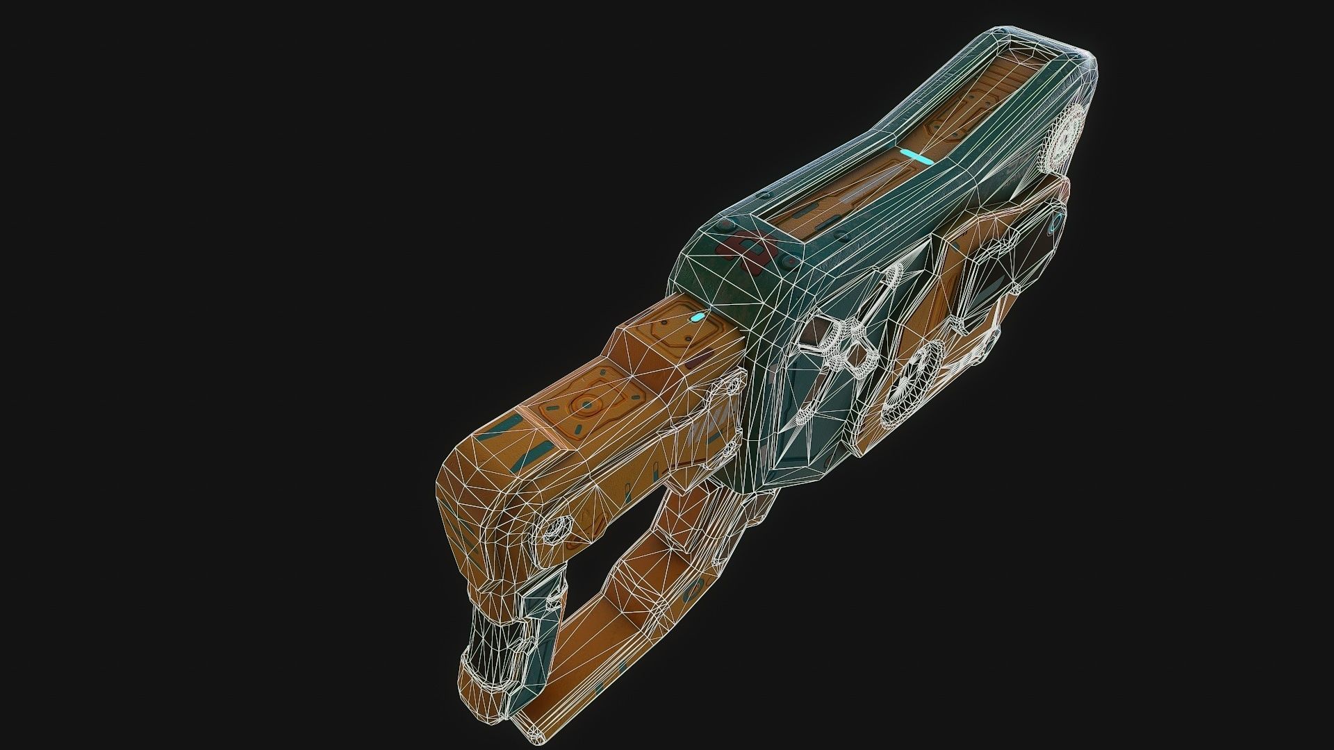 3D model Low poly sci fi laser cutter weapon VR / AR / low-poly | CGTrader