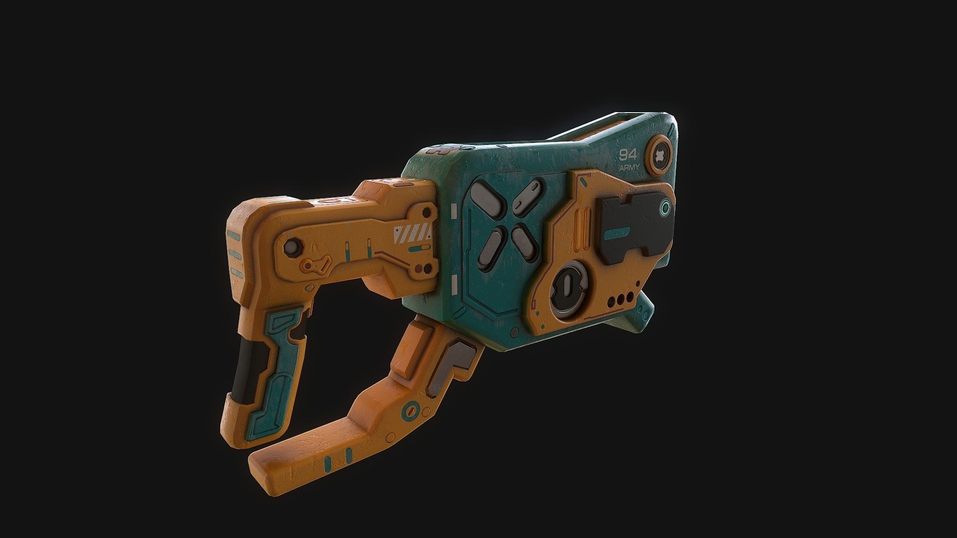 3D model Low poly sci fi laser cutter weapon VR / AR / low-poly | CGTrader