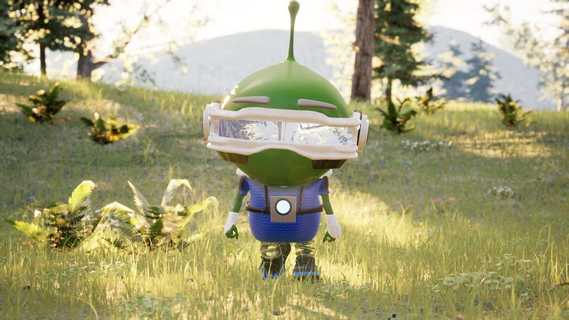 3D model Game Ready Realistic Alien Space Character Pivi Animation Rig ...