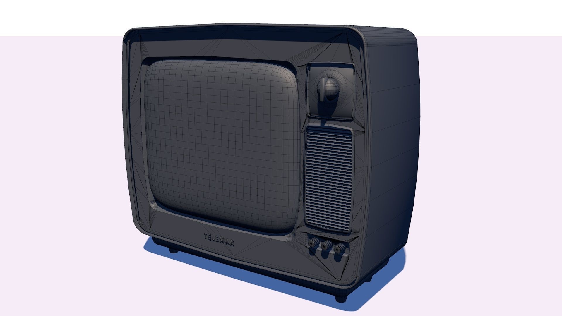 Old tv retro television 3D model 3D model | CGTrader