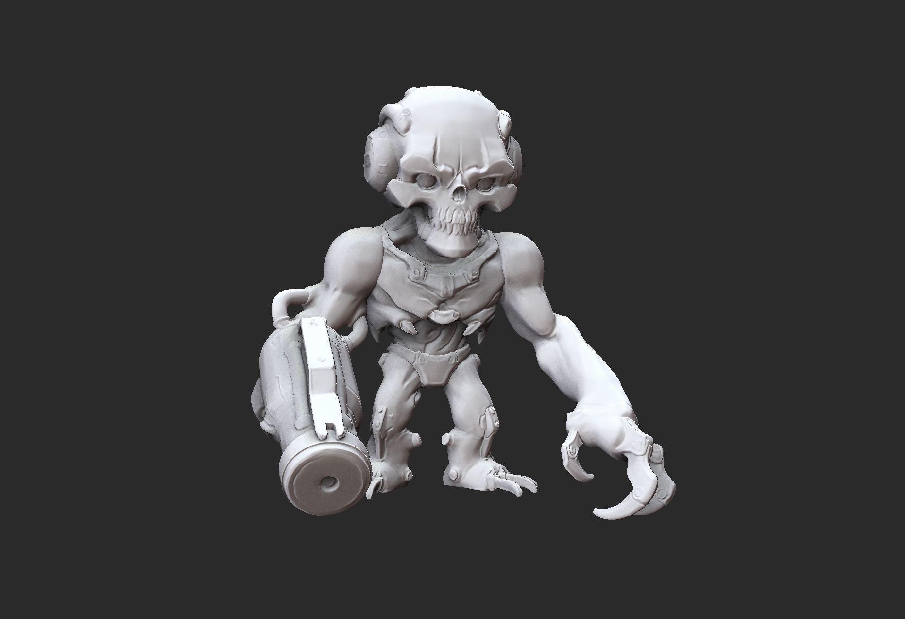Mech Zombie Doom Collectable Toy 3D Model STL File 3D model 3D ...