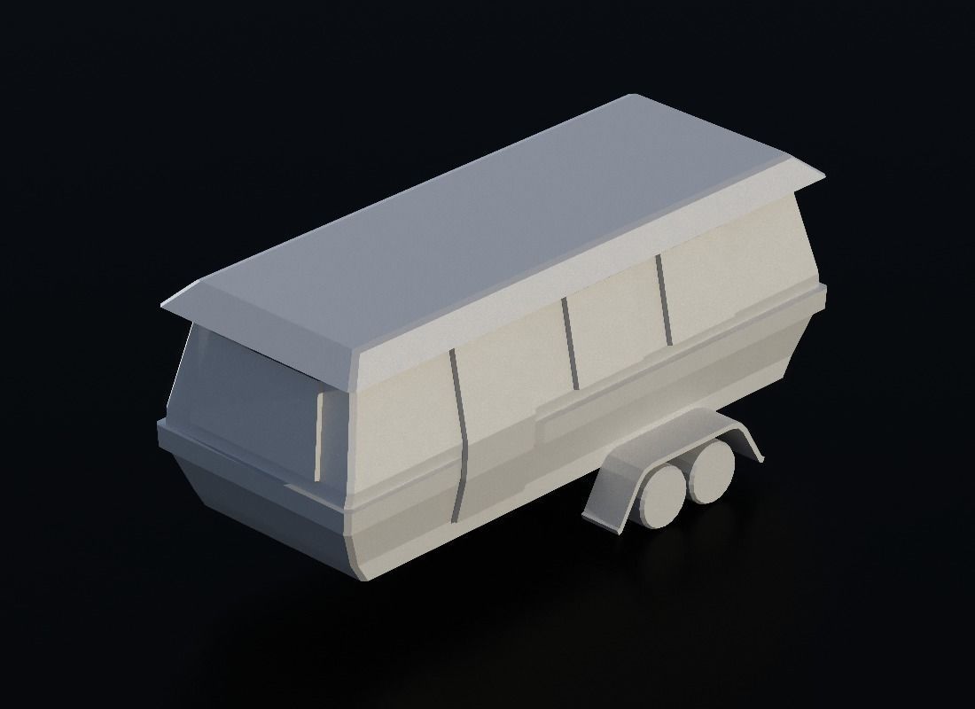 3D model Trailer 03 VR / AR / low-poly | CGTrader