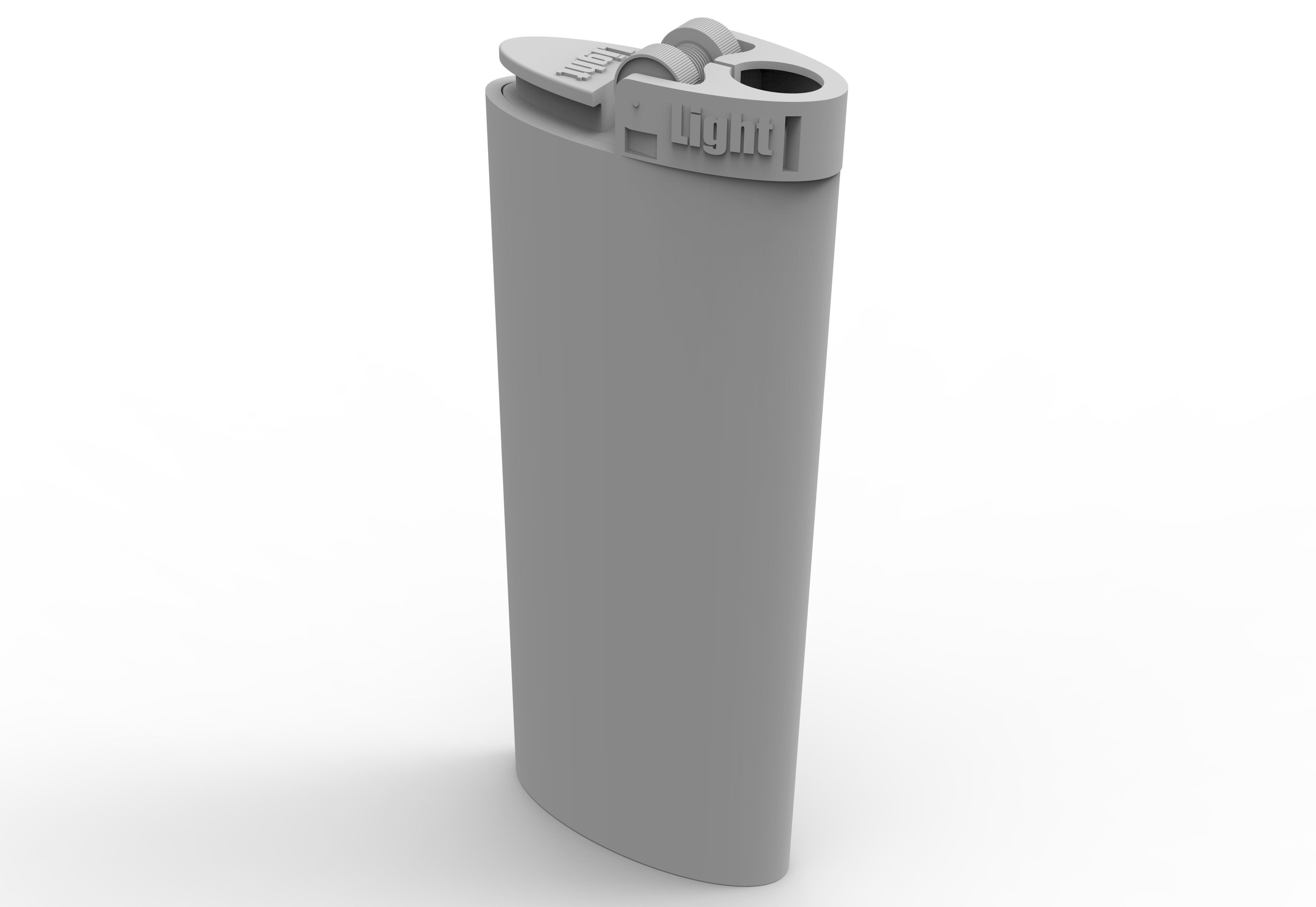 Simple Lighter 3D Model free 3D model 3D printable | CGTrader