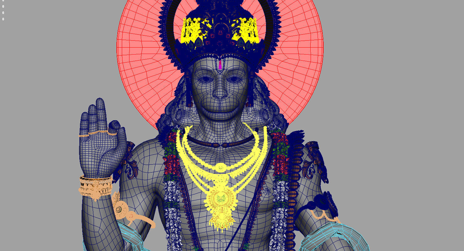 Hanuman 3d model hindu god lord person 3D model | CGTrader