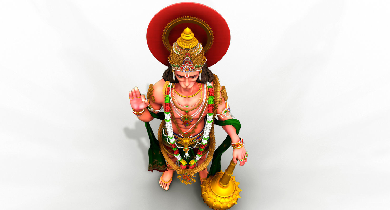 Hanuman 3d model hindu god lord person 3D model | CGTrader