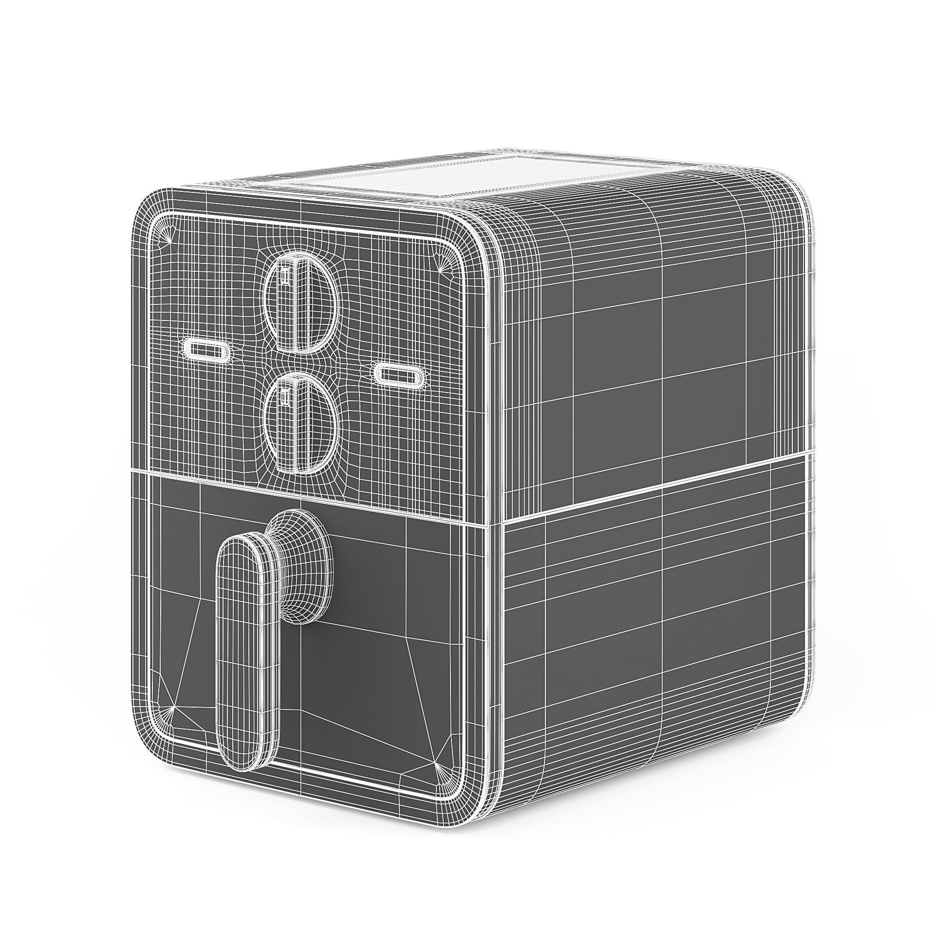 Fryer cube toaster 3D model | CGTrader