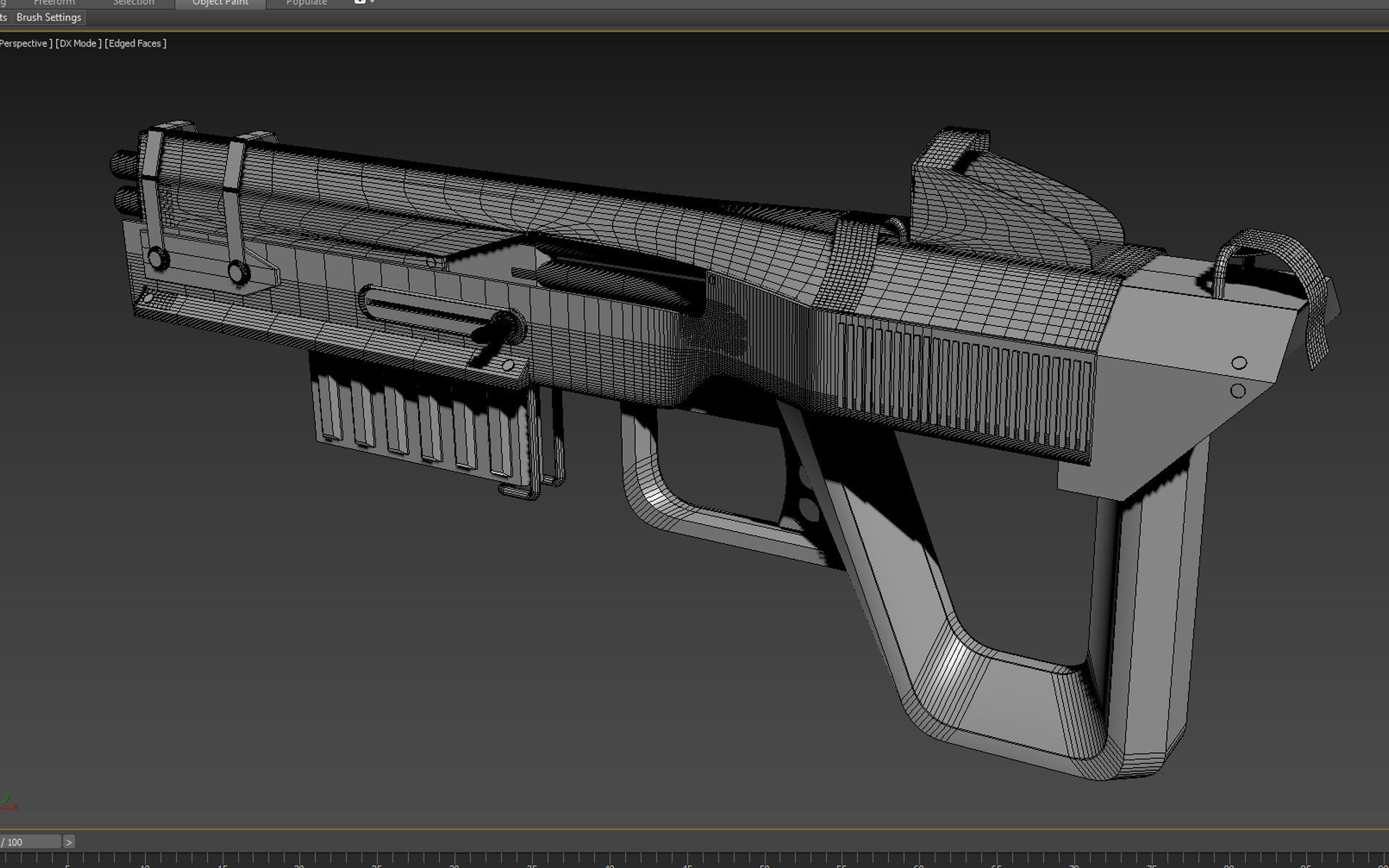 3D model MSI-t4 gun VR / AR / low-poly | CGTrader
