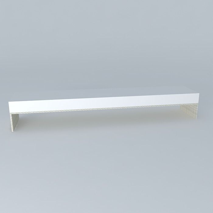 Dedon SLIM LINE LONG BENCH free 3D model | CGTrader