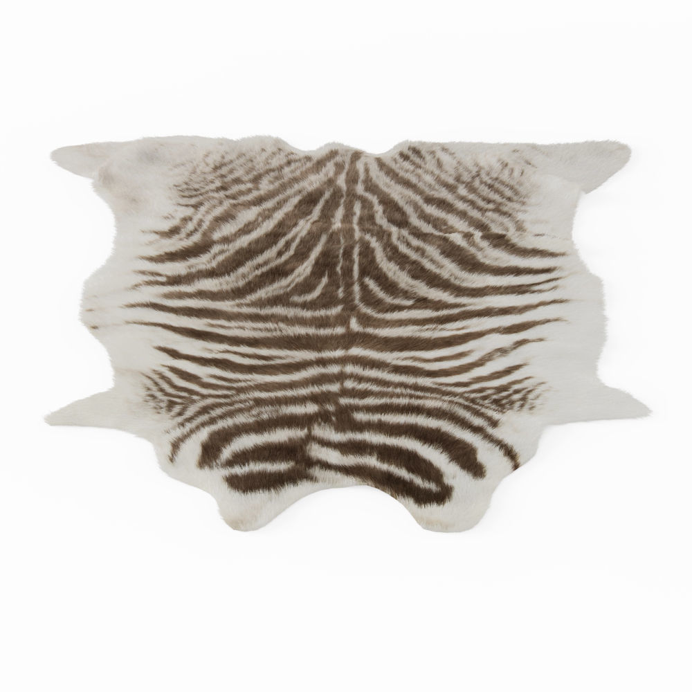Zebra Gray Rug 3D model | CGTrader