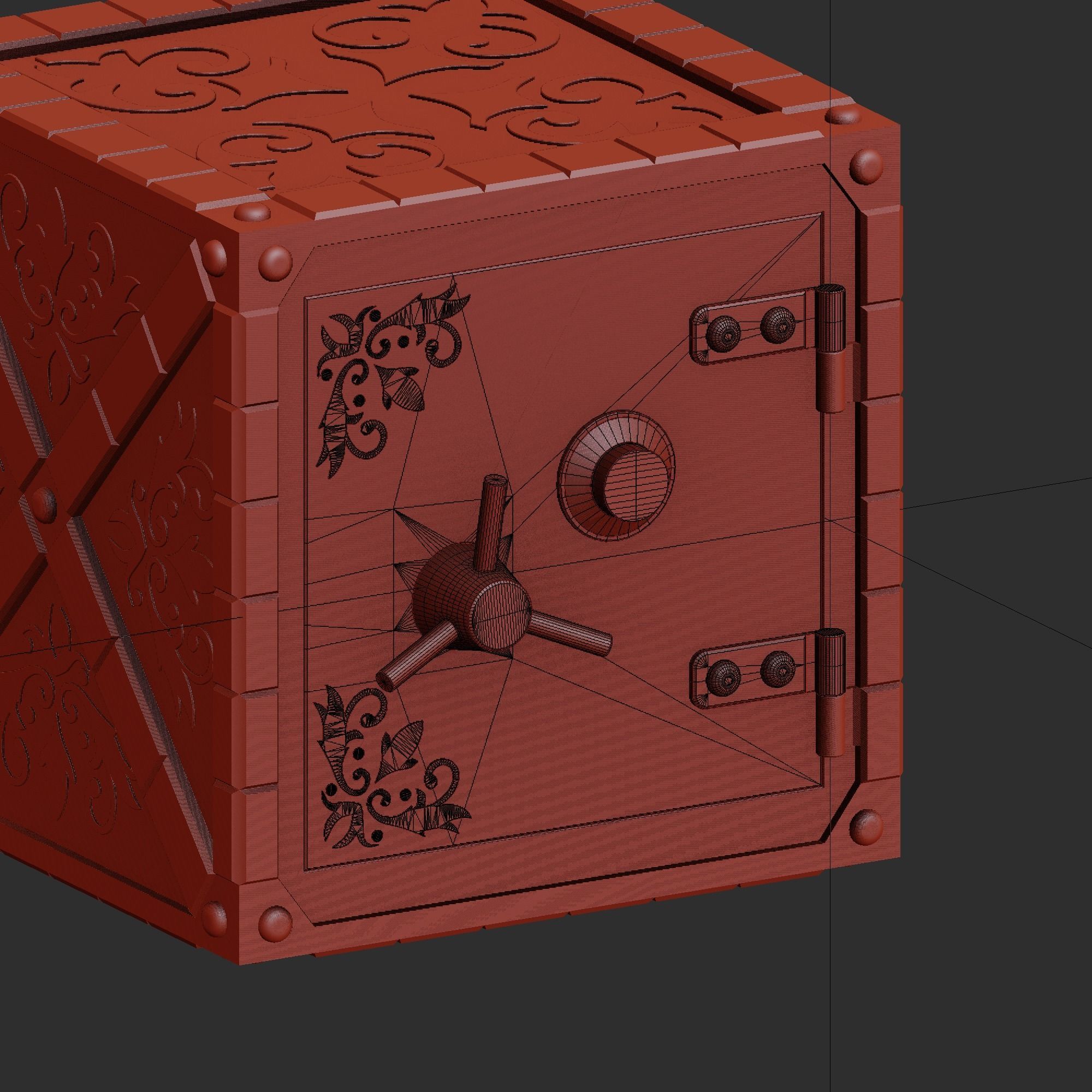 Decorative safe 3D model | CGTrader