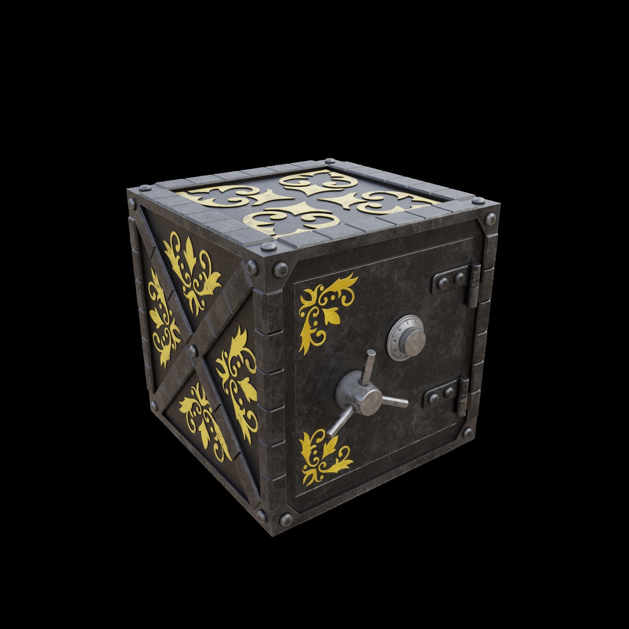 Decorative safe 3D model | CGTrader