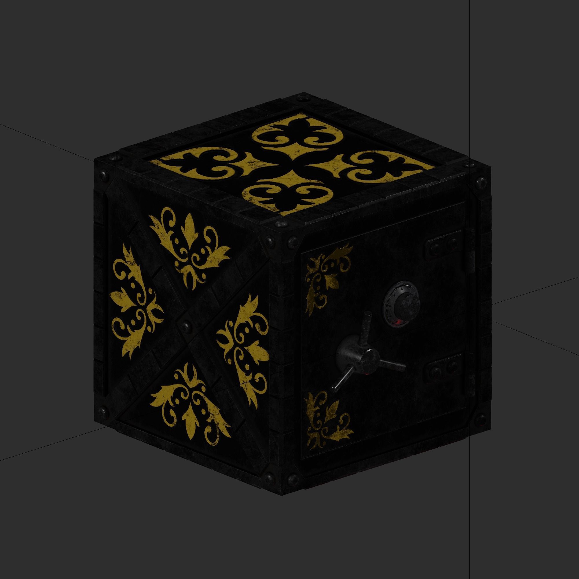 Decorative safe 3D model | CGTrader