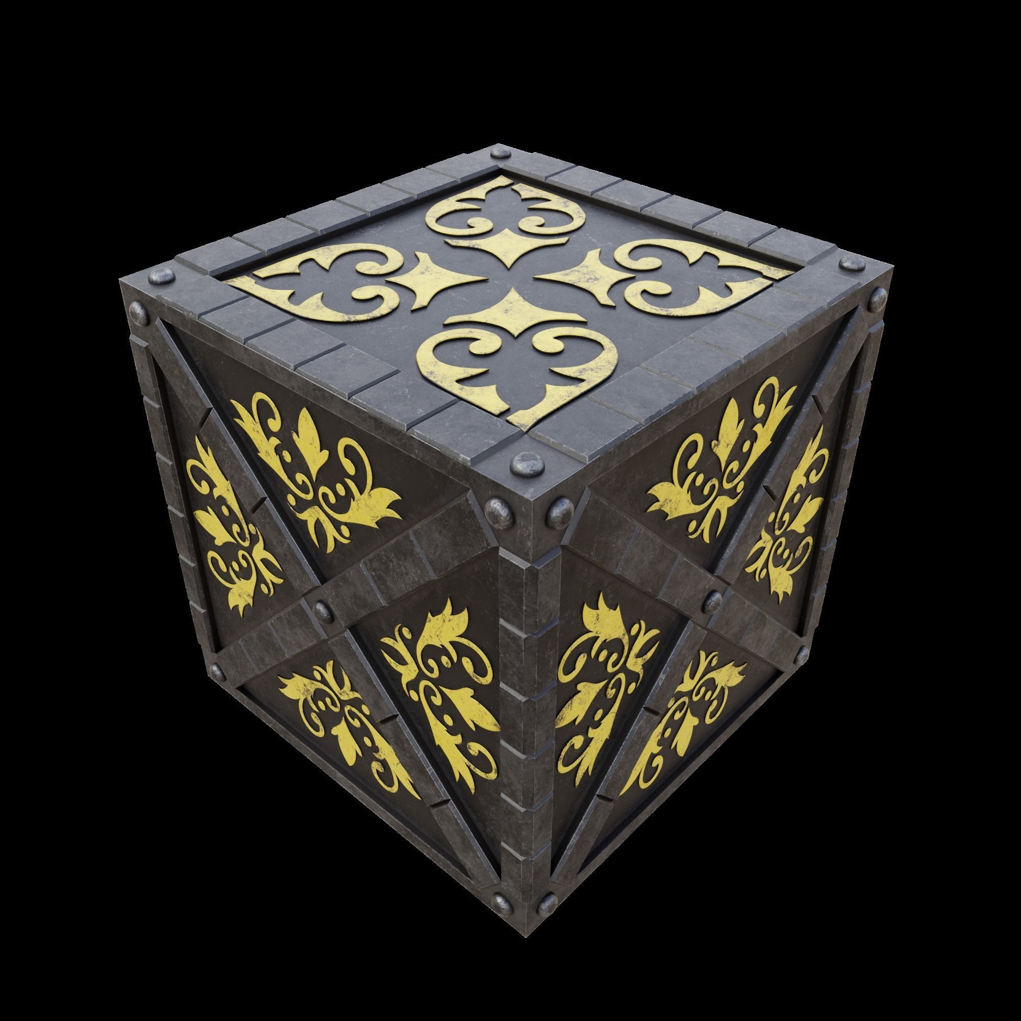 Decorative safe 3D model | CGTrader