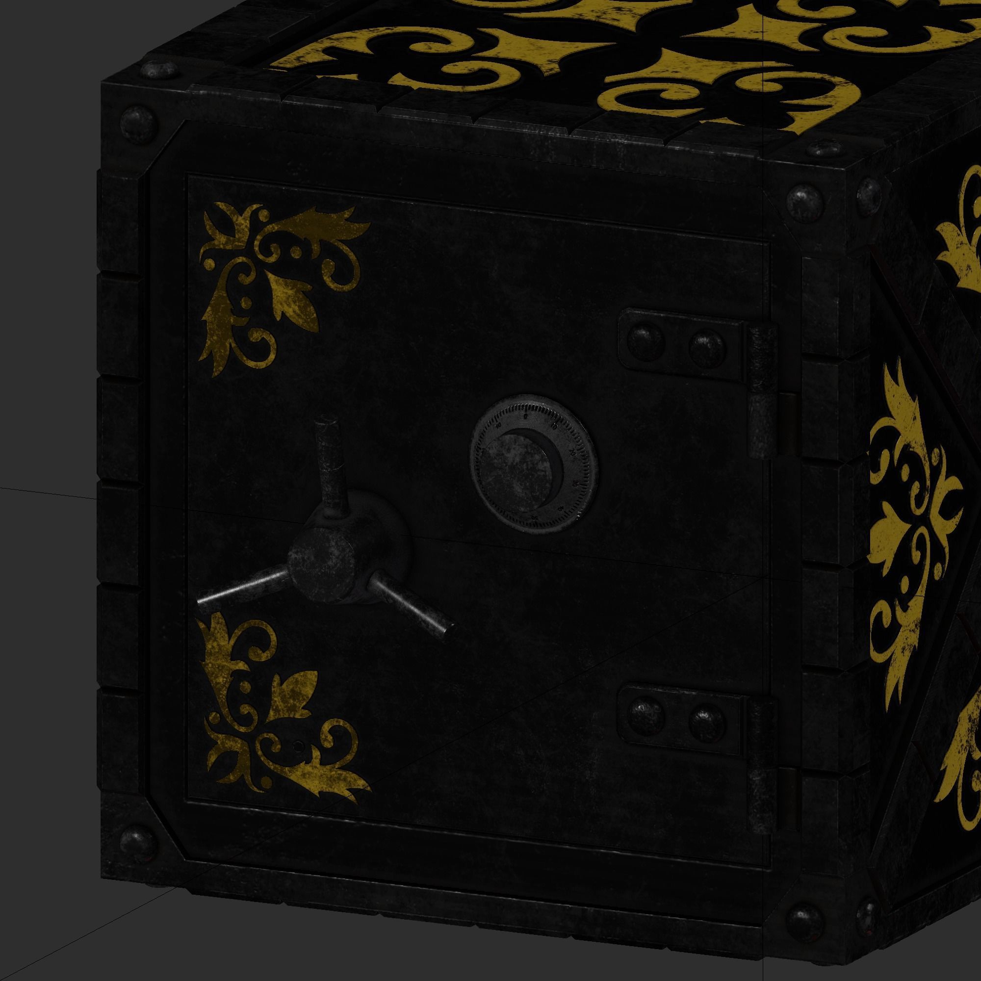 Decorative safe 3D model | CGTrader