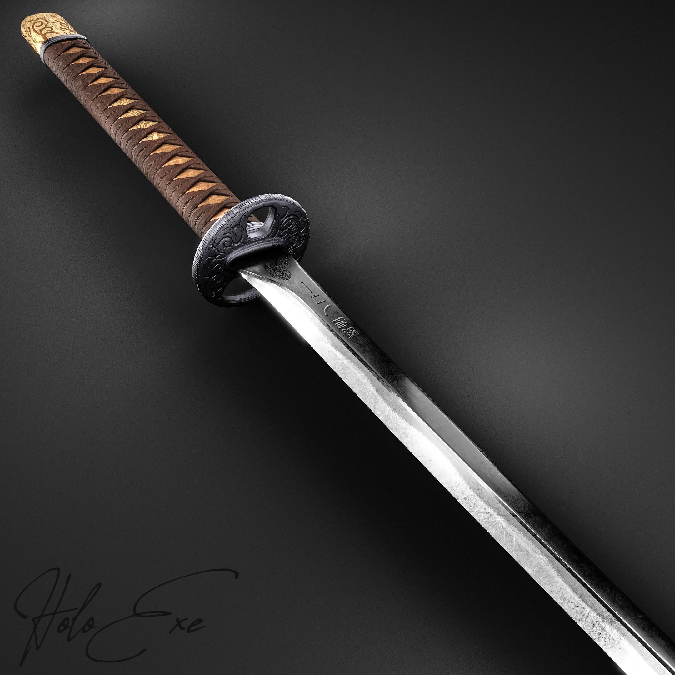 3D model Shinji Katana VR / AR / low-poly | CGTrader