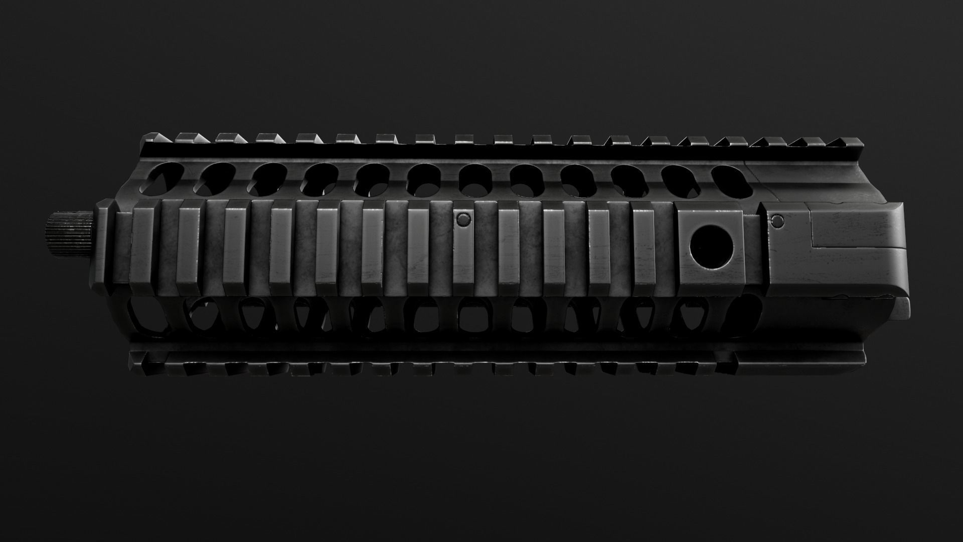 3D model LWRCI MKII-B Arm-R Rail AR15 handguard VR / AR / low-poly ...