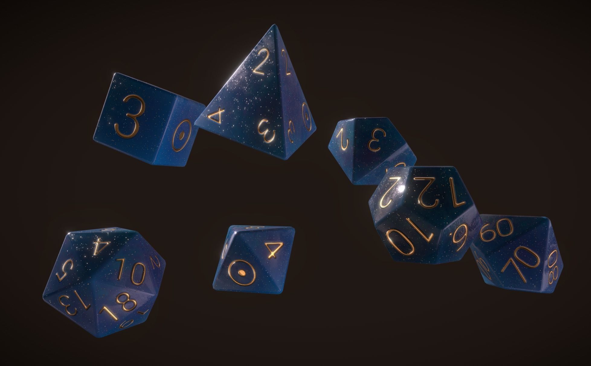3D model Roleplaying dice VR / AR / low-poly | CGTrader