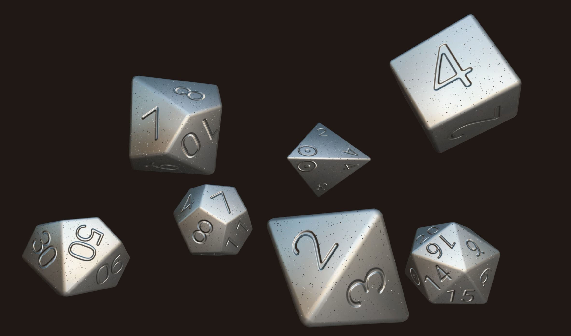 3D model Roleplaying dice VR / AR / low-poly | CGTrader