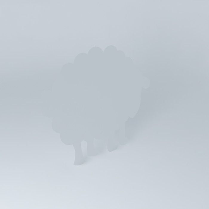 krister sheep free 3D model | CGTrader