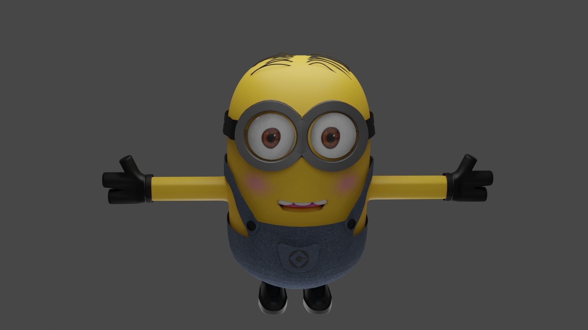 3D model of minion and rigged 3D model rigged | CGTrader
