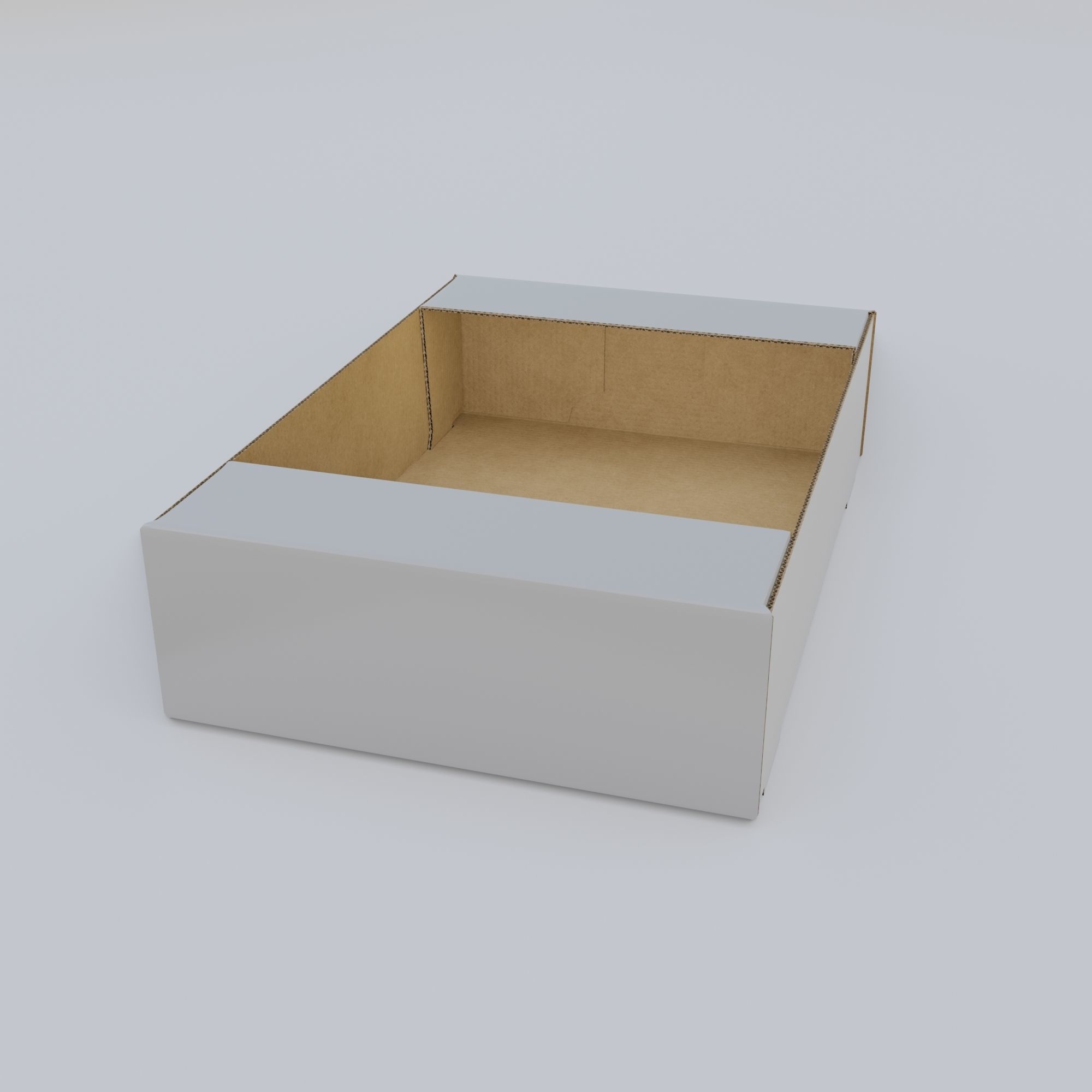 Cardboard tray for products 3D model | CGTrader