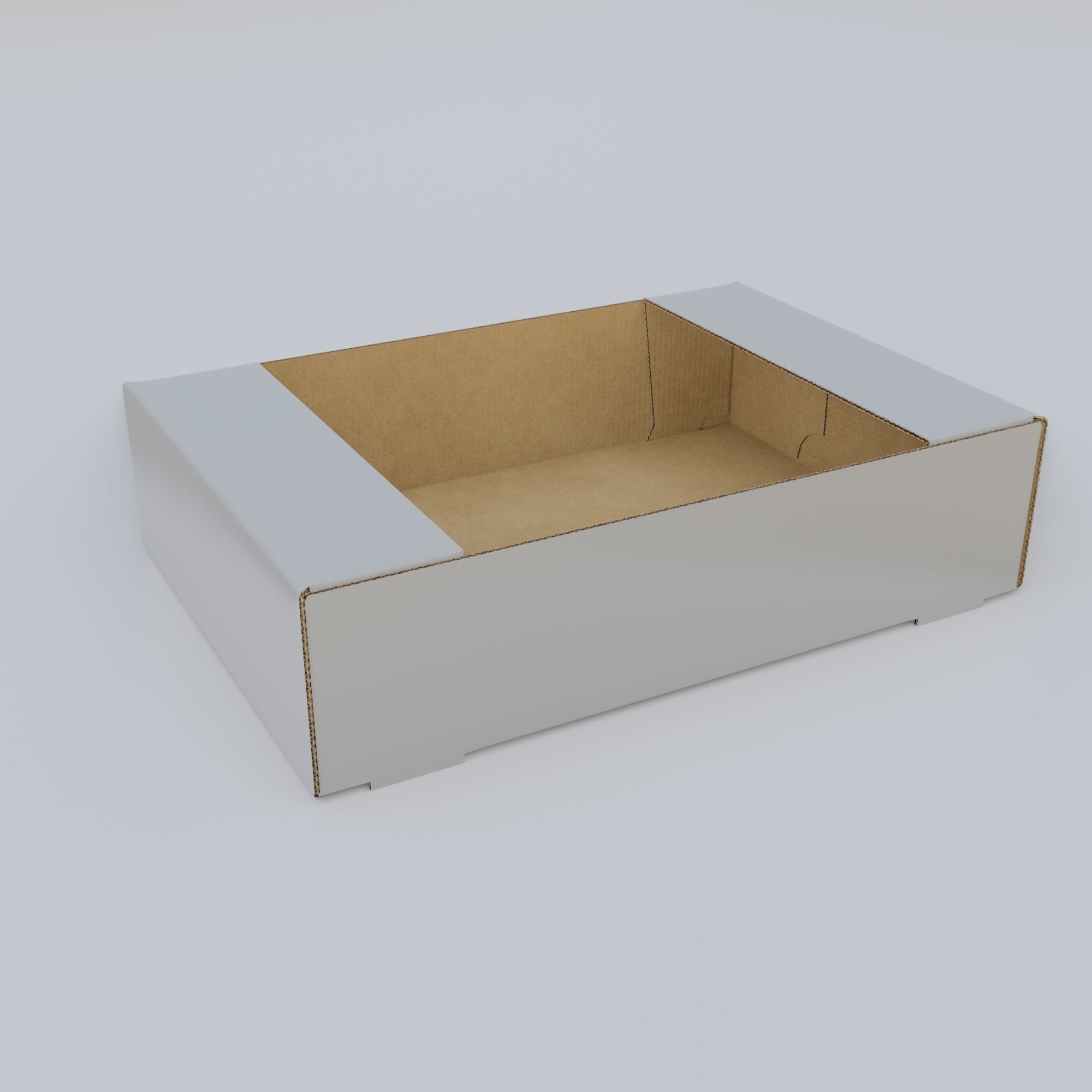 Cardboard tray for products 3D model | CGTrader