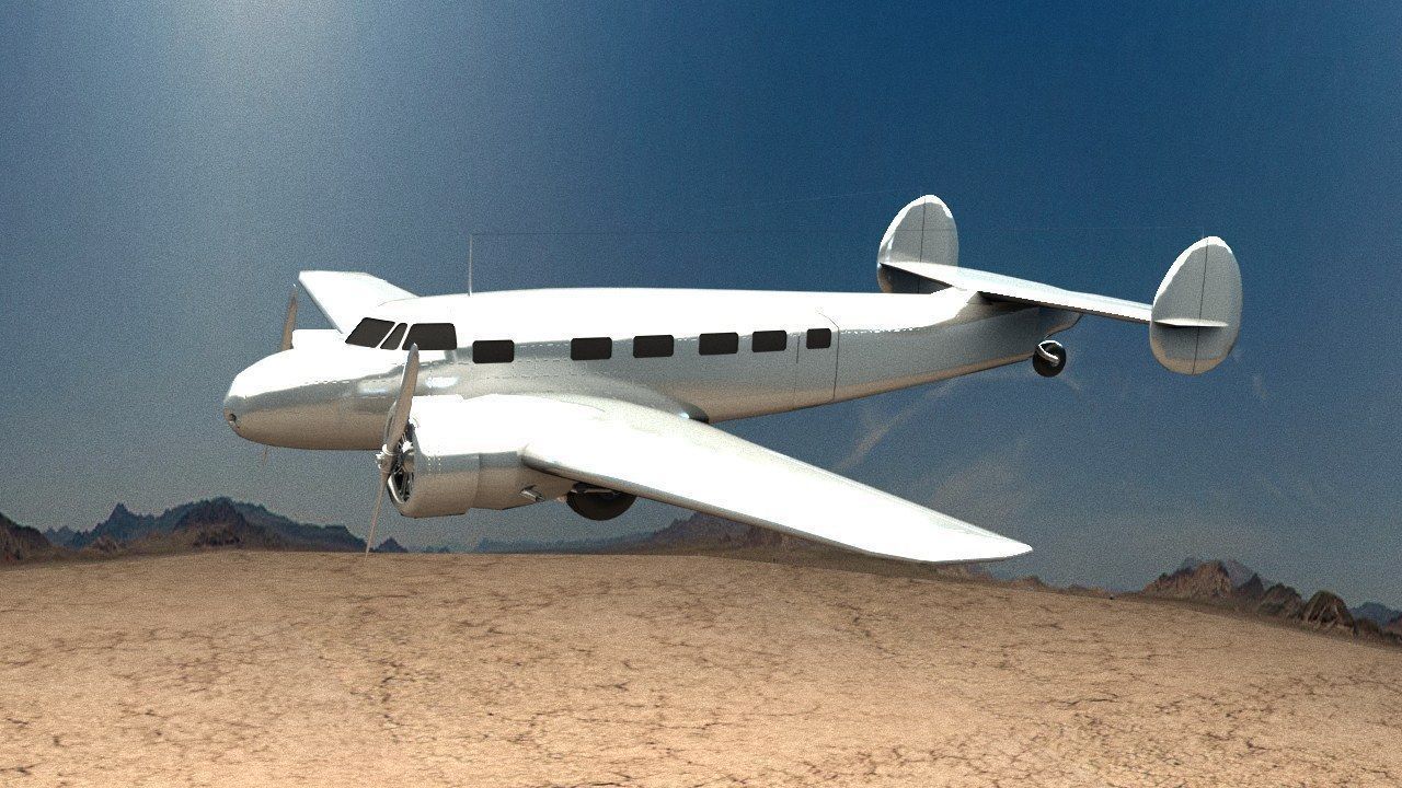 1934 Lockheed Model 10 Electra 3D | CGTrader