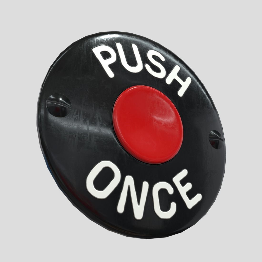 3D model Push Once Button VR / AR / low-poly | CGTrader