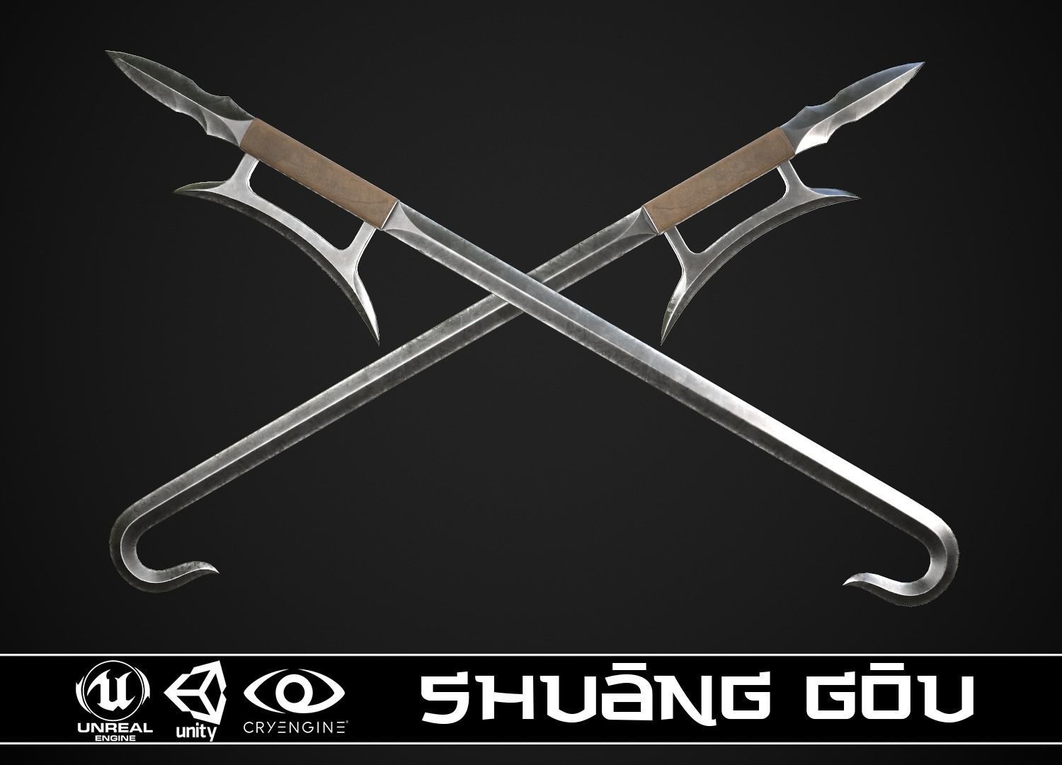 3D model Shuang Gou VR / AR / low-poly | CGTrader