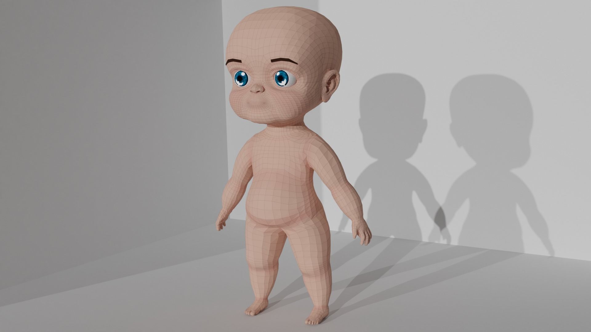 baby character 3D model | CGTrader