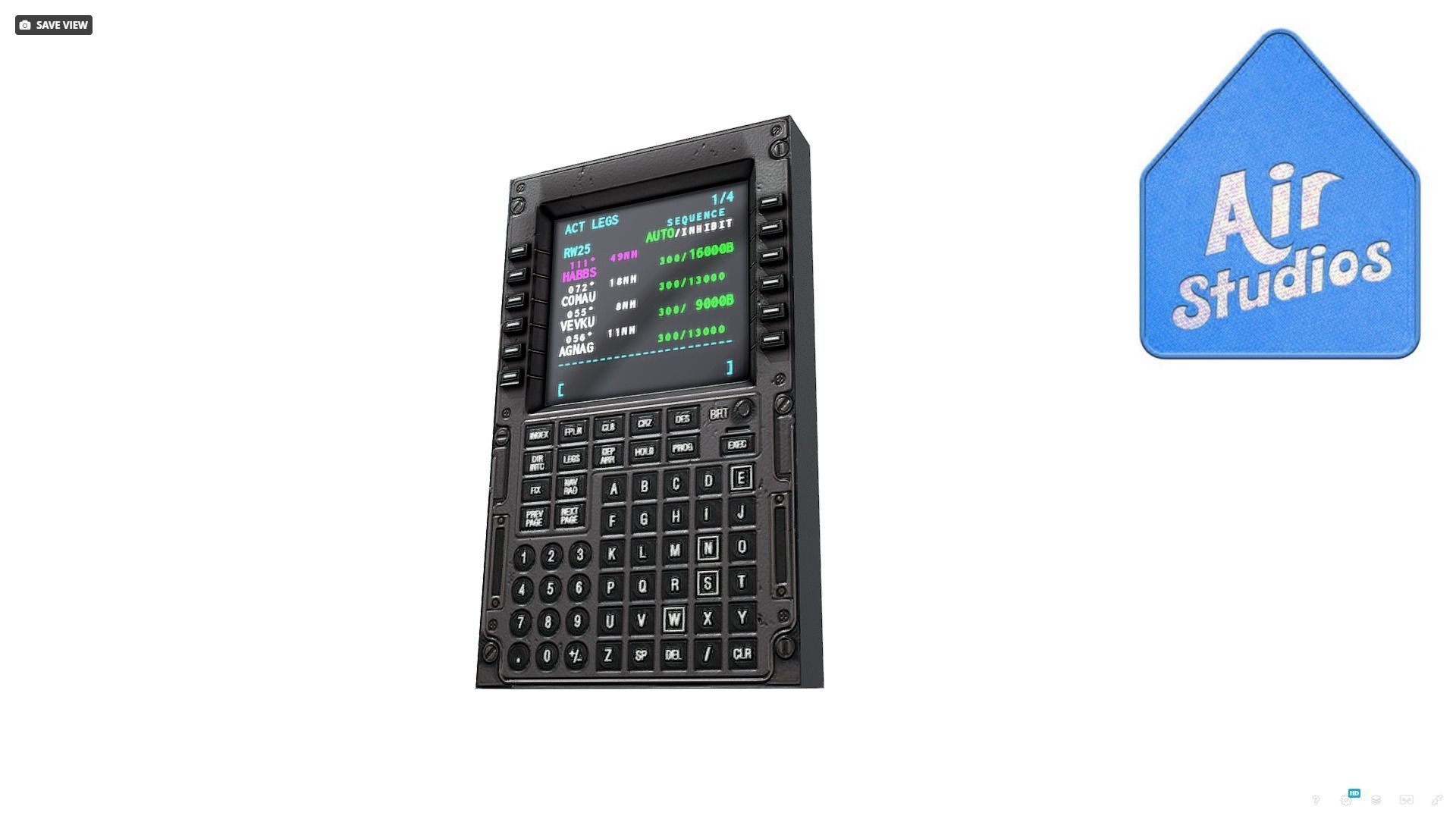 3D model Boeing 737 Flight Management Computer VR / AR / low-poly ...